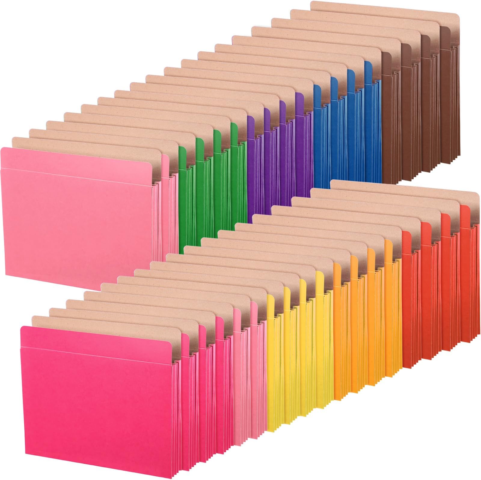 Amazon.com : Tenceur 36 Pcs Expanding File Pocket Folder Organizer ...