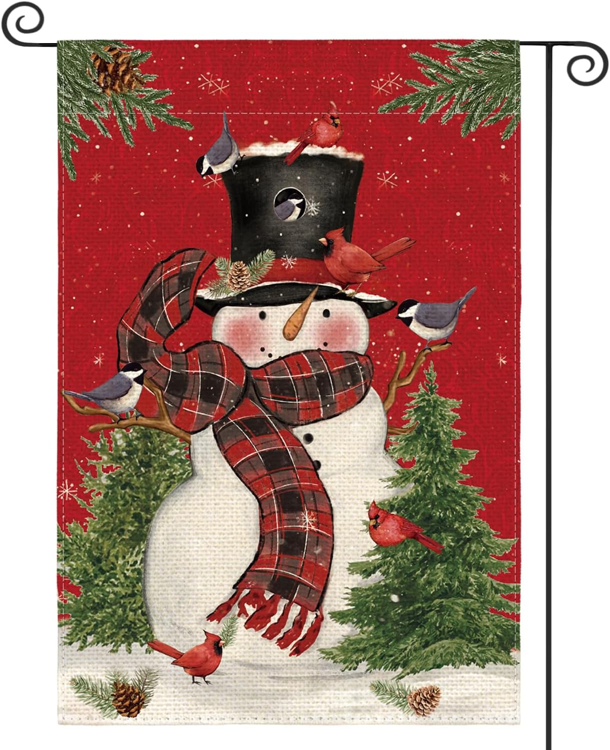 Amazon.com : Toland Home Garden 1112527 Full Moon Forest Winter Flag ...