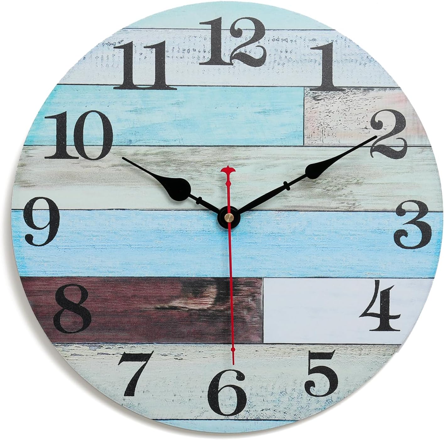 keivmlvt 32.5 CM /13 Inch Modern Wall Clock Silent Non-Ticking ...
