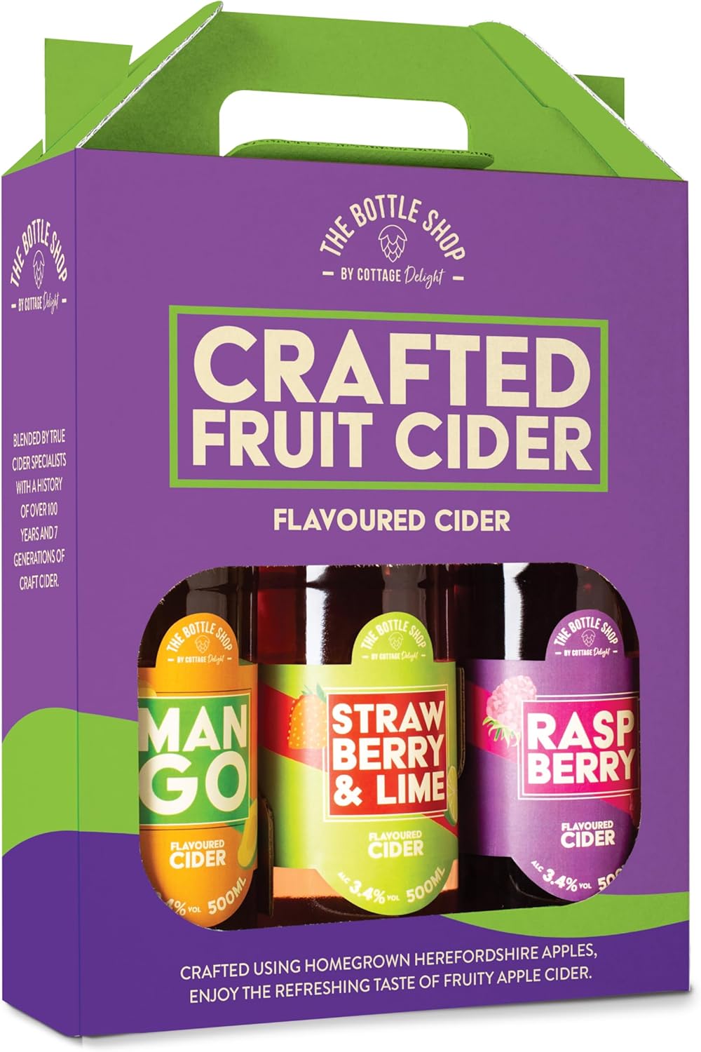Cottage Delight - Crafted Fruit Cider Variety Pack, 3 x 500ml : Amazon ...