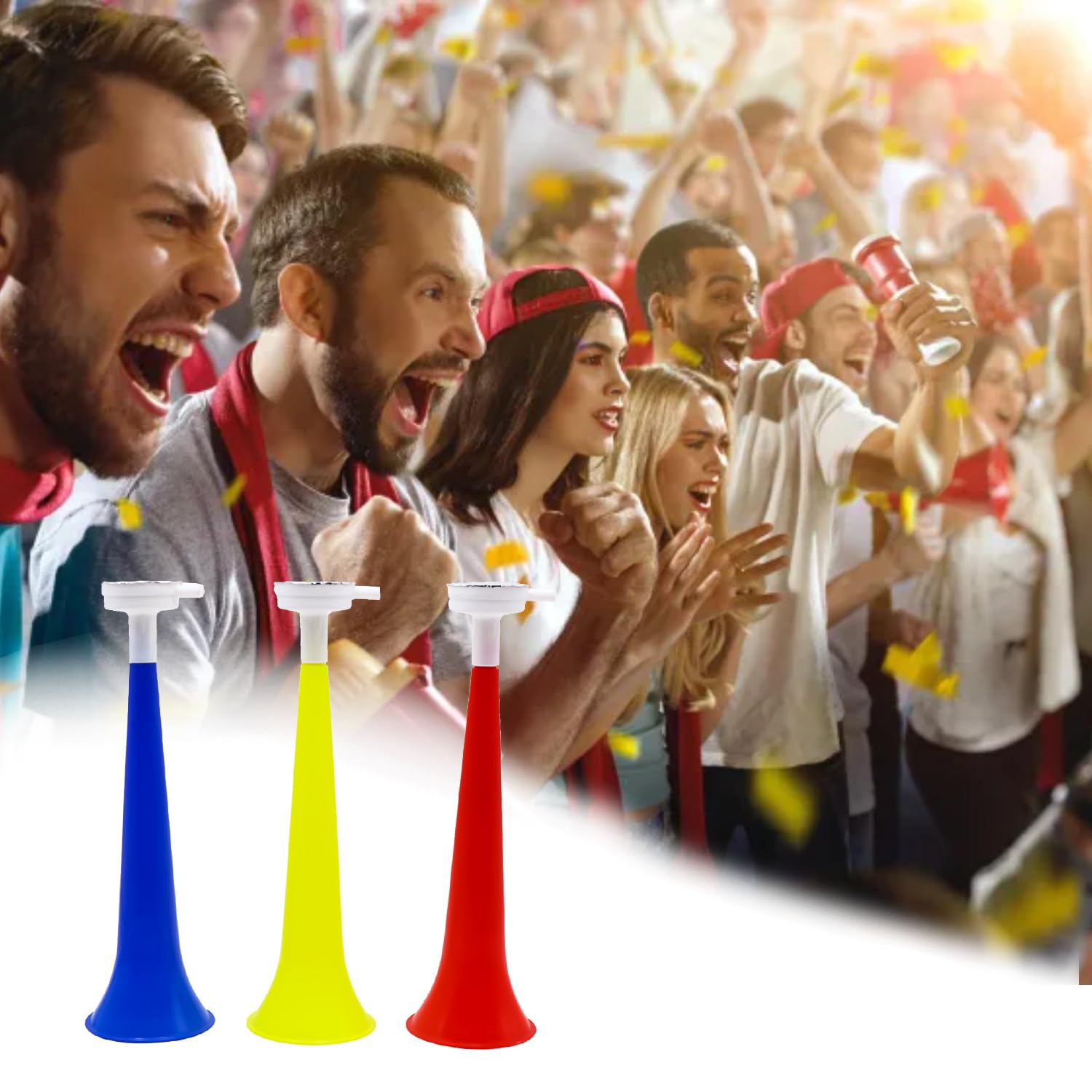 RmKbe 4 Pieces Plastic Stadium Horn Trumpets Toy Kids Soccer Games ...