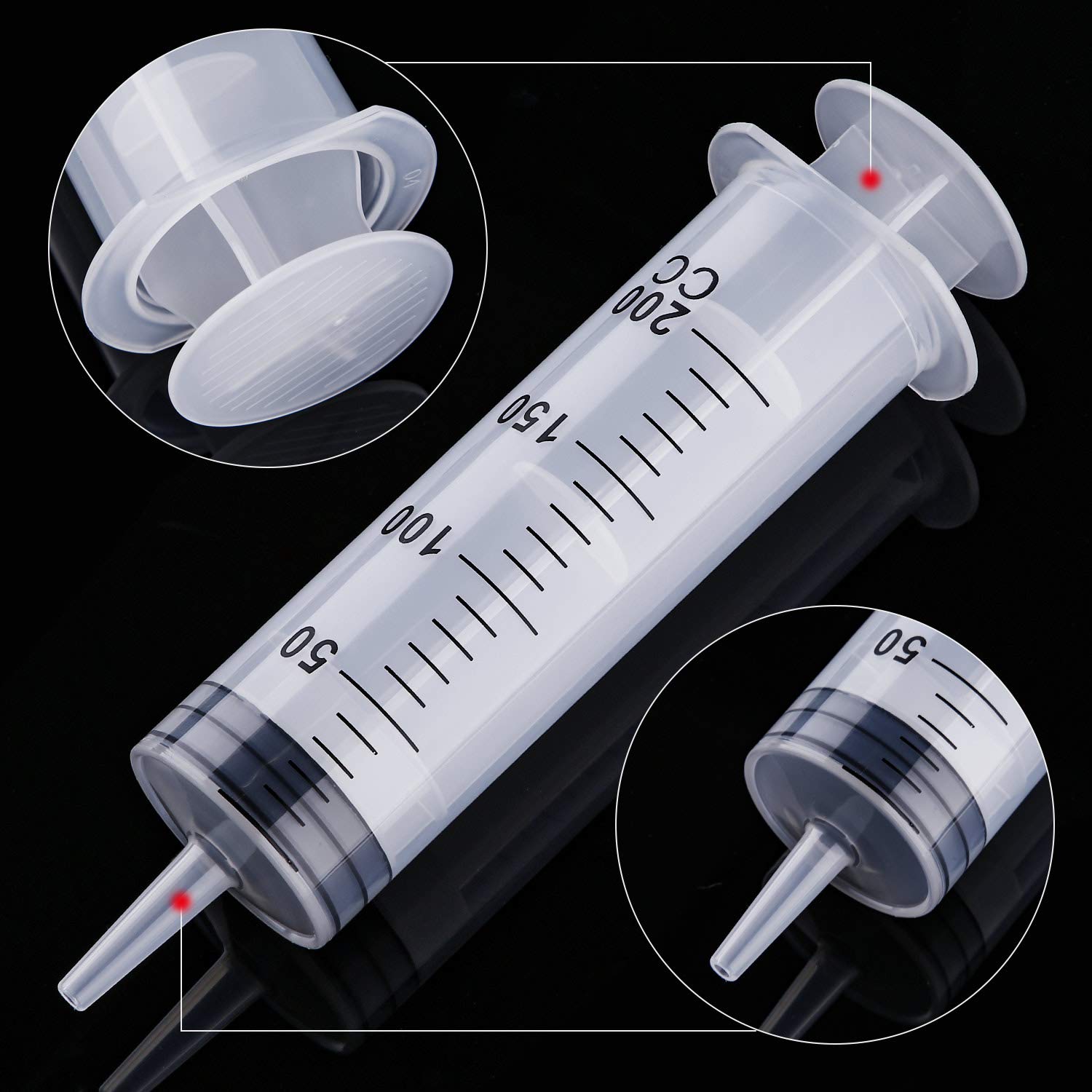 Snapklik.com : Frienda Large Plastic Syringe 4 Pack Measuring Syringe ...