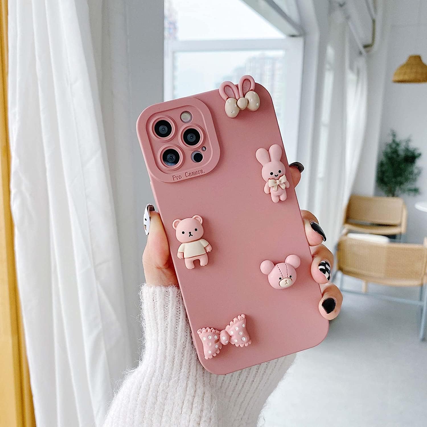 CASEBREED Cute Soft Flexible Back Cover Case for iPhone 14 Pro Max ...