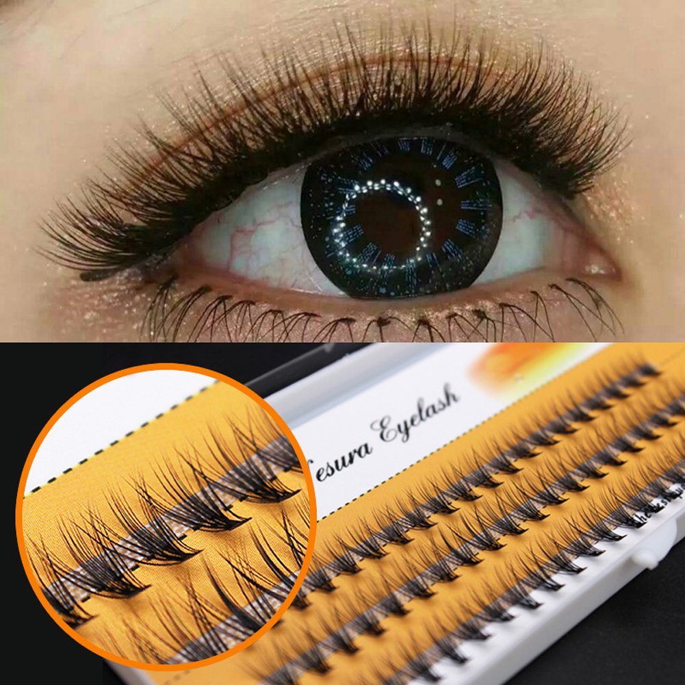 Amazon.com: Bodermincer Eyelashes Cluster lashes C curl Thickness 0 ...