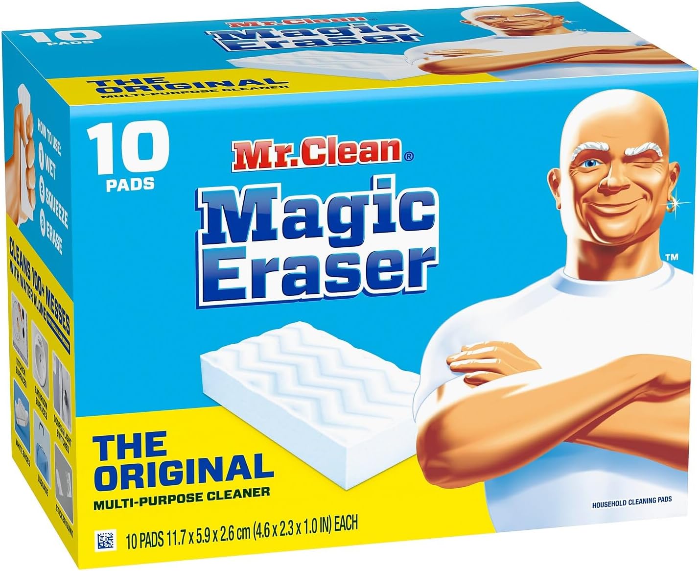 Amazon.com: Mr. Clean Magic Eraser Original, Cleaning Pads with ...