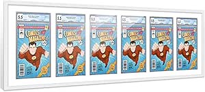 Amazon.com - Comic Book Frame Wall Display with Mat for 6 CGC, CBCS OR ...