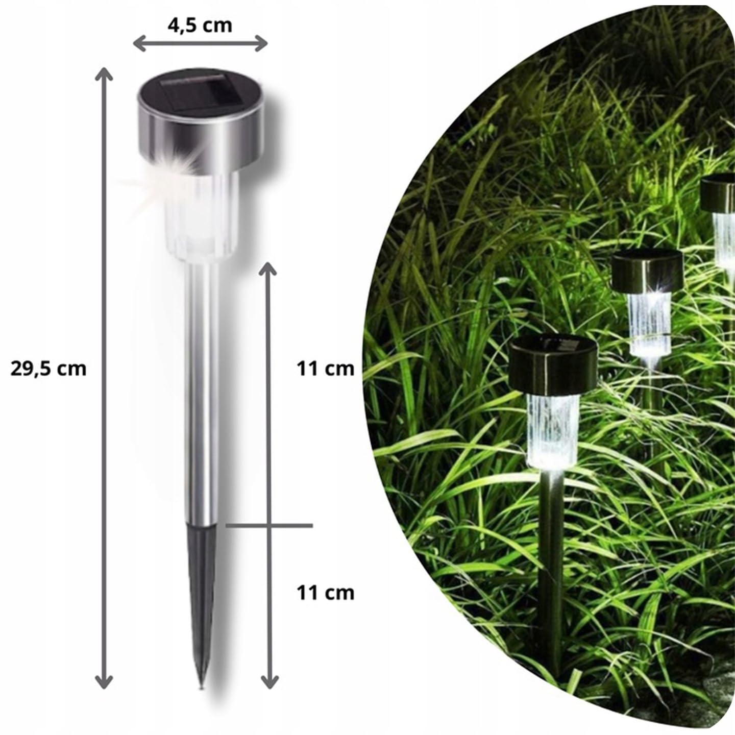 LED Solarleuchten für Garten, 6 Stück Warmweiß Farben wasserdichte ...