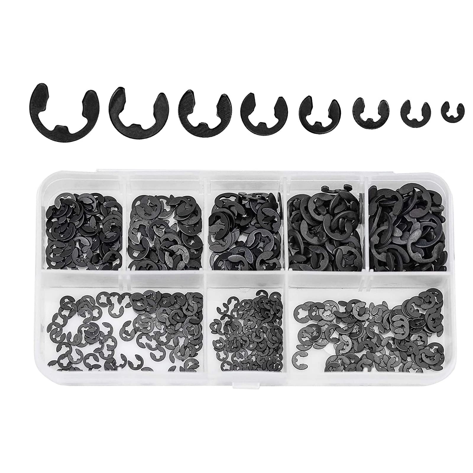 Vokowin E-Clip Circlips Snap Set 550 PCS, E-Clip Circlips Snap Set ...