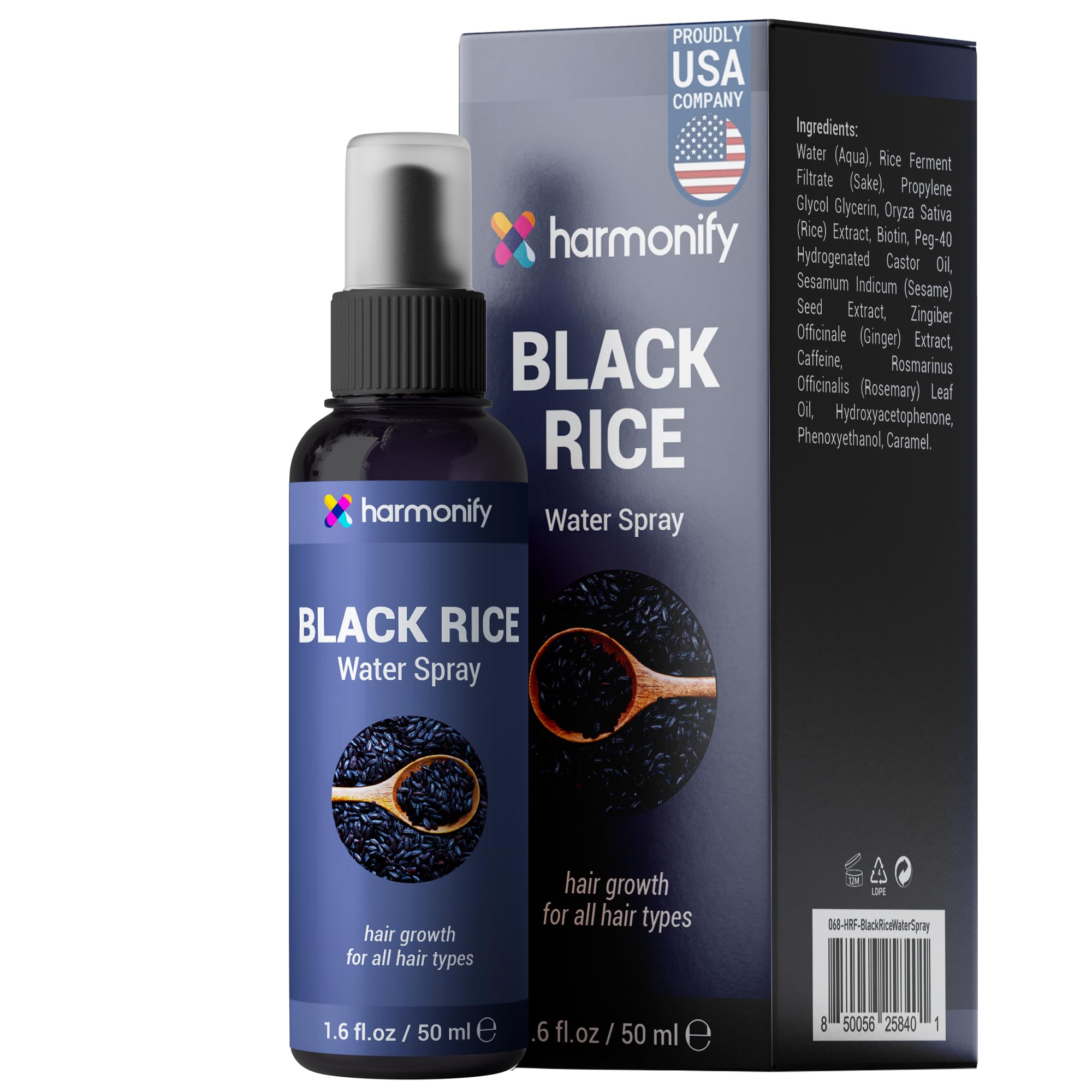 Snapklik.com : HARMONIFY Korean Cosmetic Black Rice Water Spray For Men ...