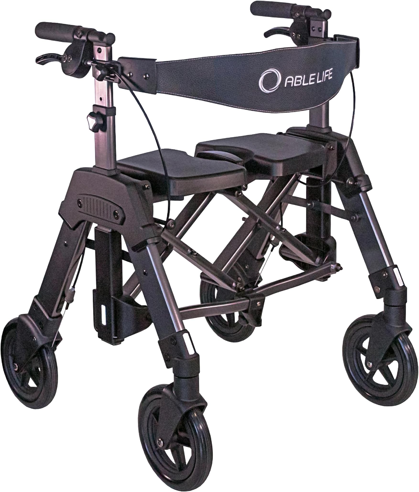 Amazon.com: Helavo Ultralight Carbon Fiber 4-Wheel Rollator Walker for Seniors - Lightweight (12 ...