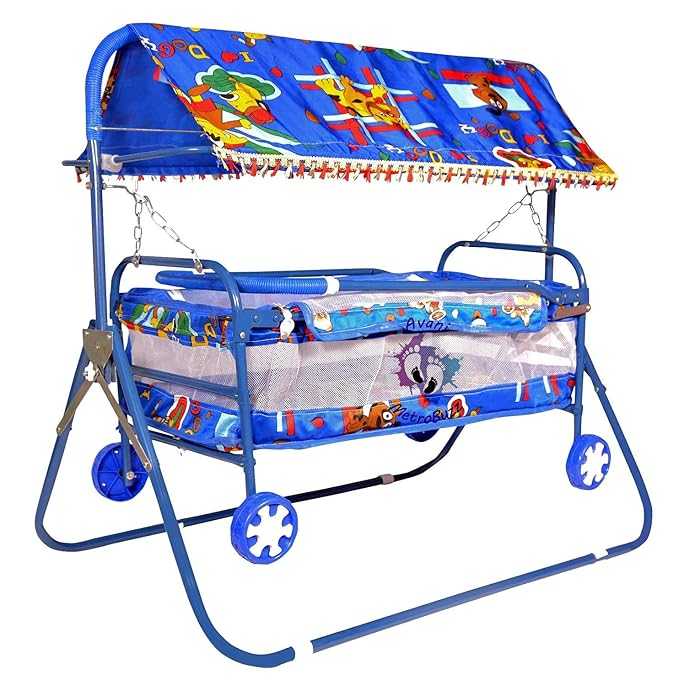 AVANI METROBUZZ Mosquito Net Jhulla Cradle with Swing for New Born Baby ...