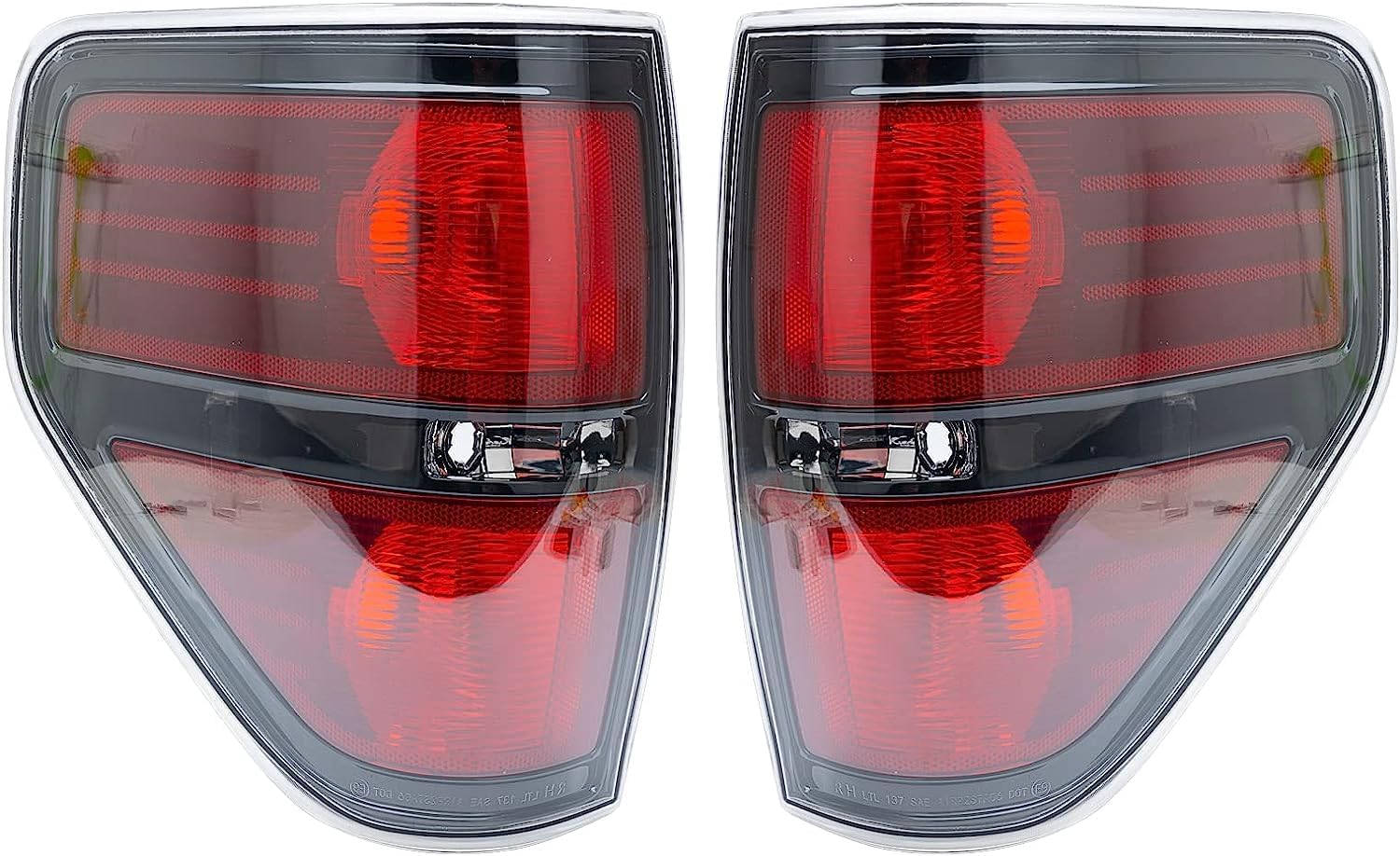 Pair Rear Tail Lights Brake Lamps Assembly Compatible with 2009-2014 ...