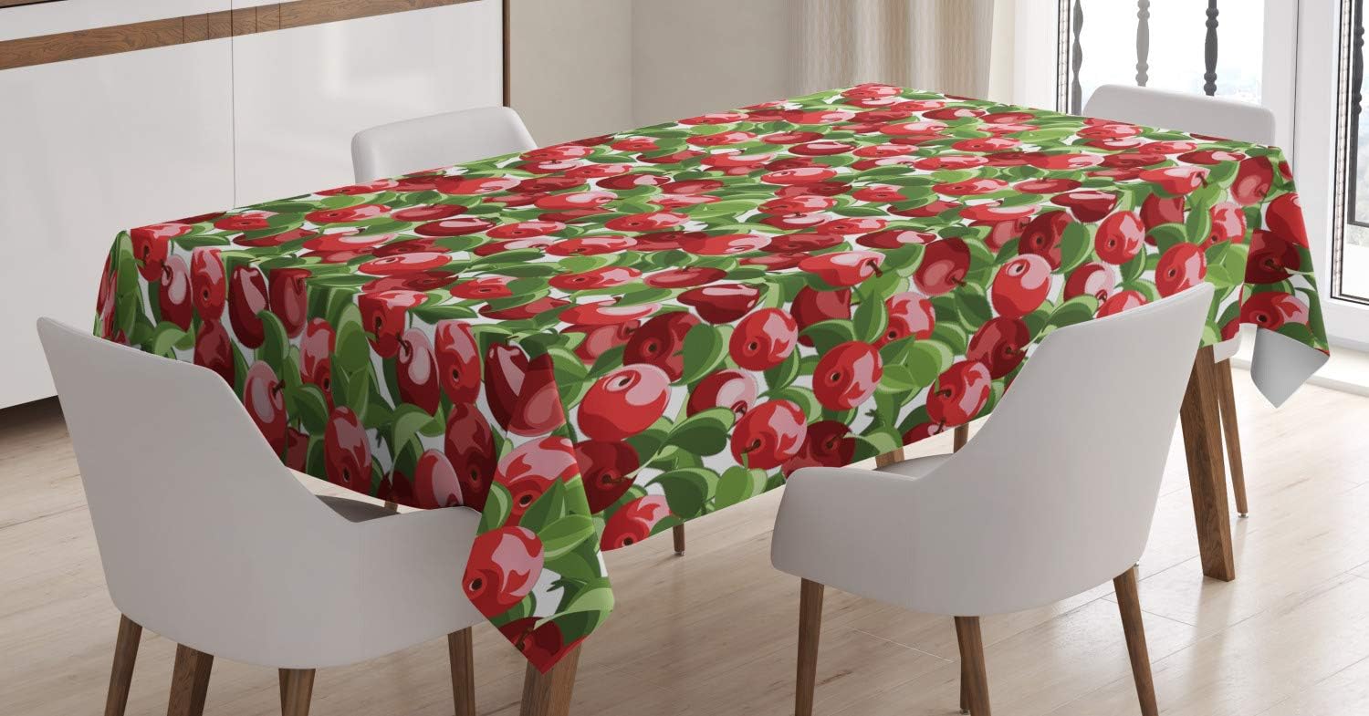 Amazon.com: Violet Linen Classic Euro Apples Tablecloth with Large ...