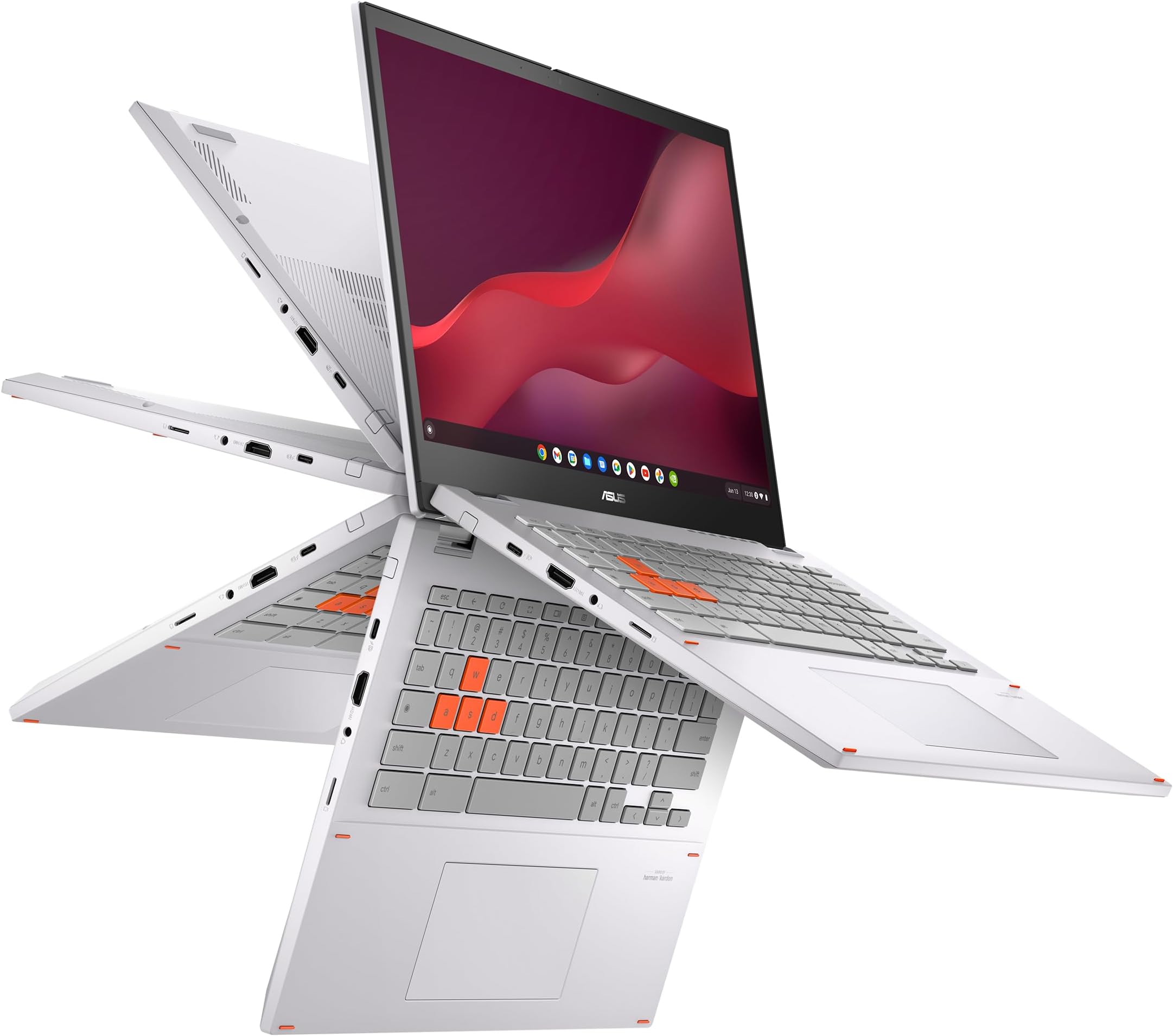 ASUS Chromebook Vibe CX34 Flip Cloud Gaming Laptop, 14" 144Hz ...