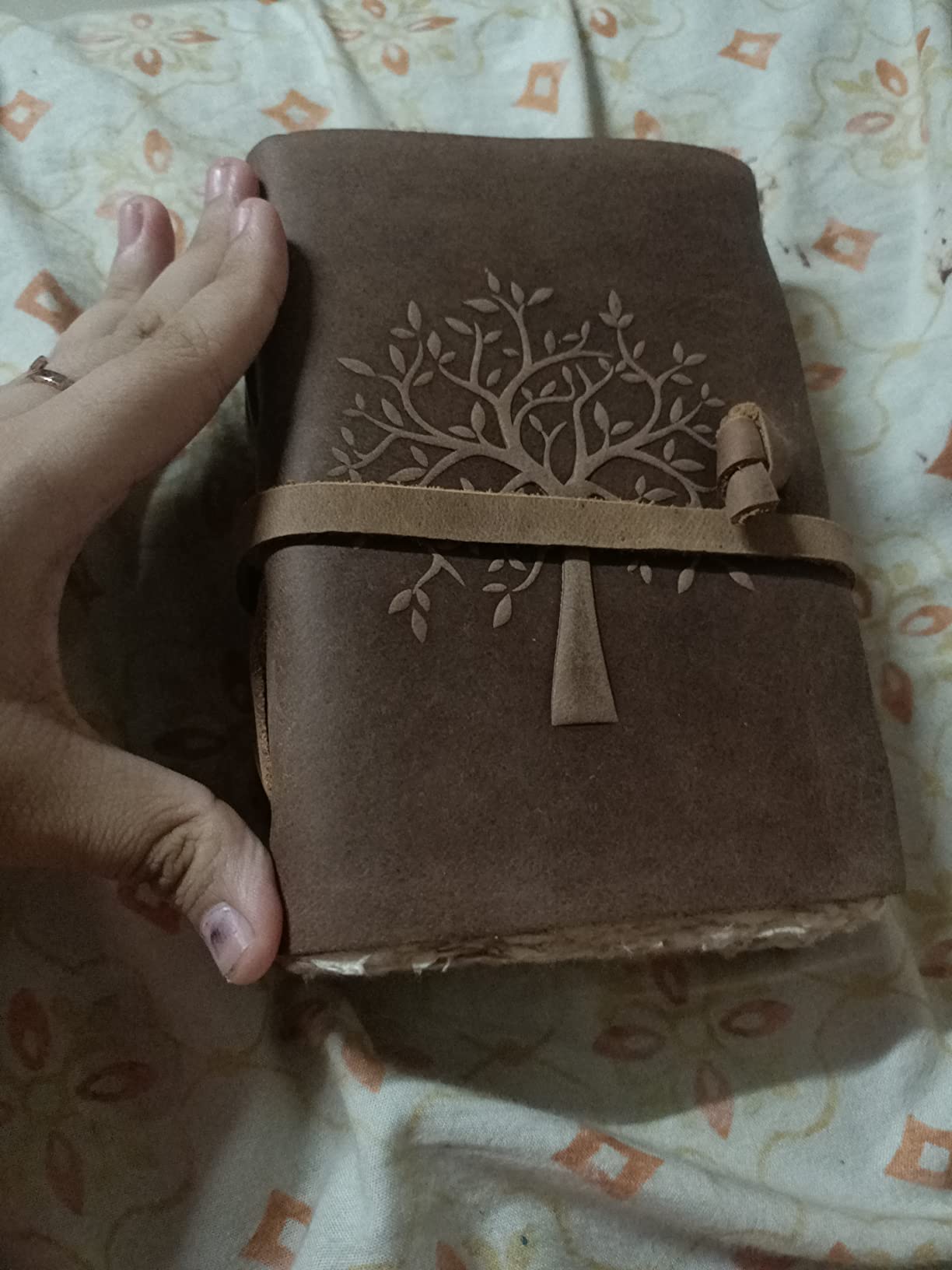 Knitted Stories Tree of Life Journal - Handmade Vintage Leather Diary ...