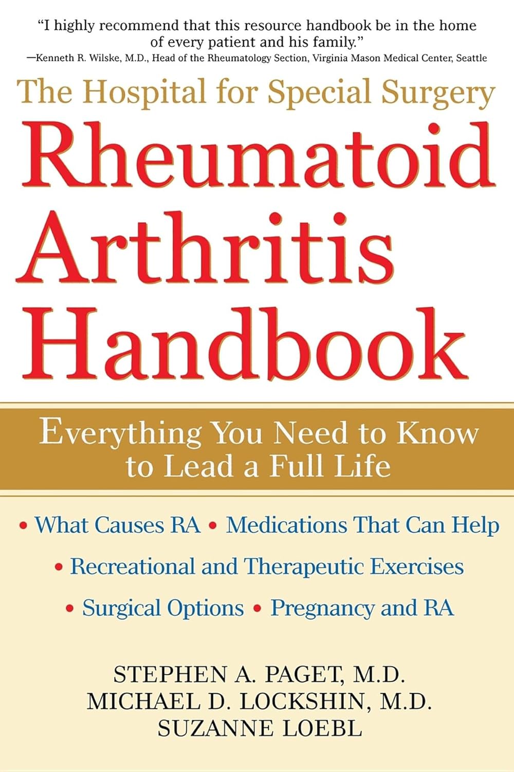 The Hospital for Special Surgery Rheumatoid Arthritis : Buy Online at ...