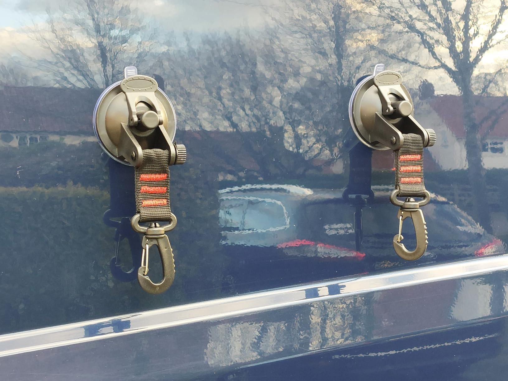 4 PCS Heavy Duty Suction Cup Anchor with 360°Rotating Hook, Car Side ...