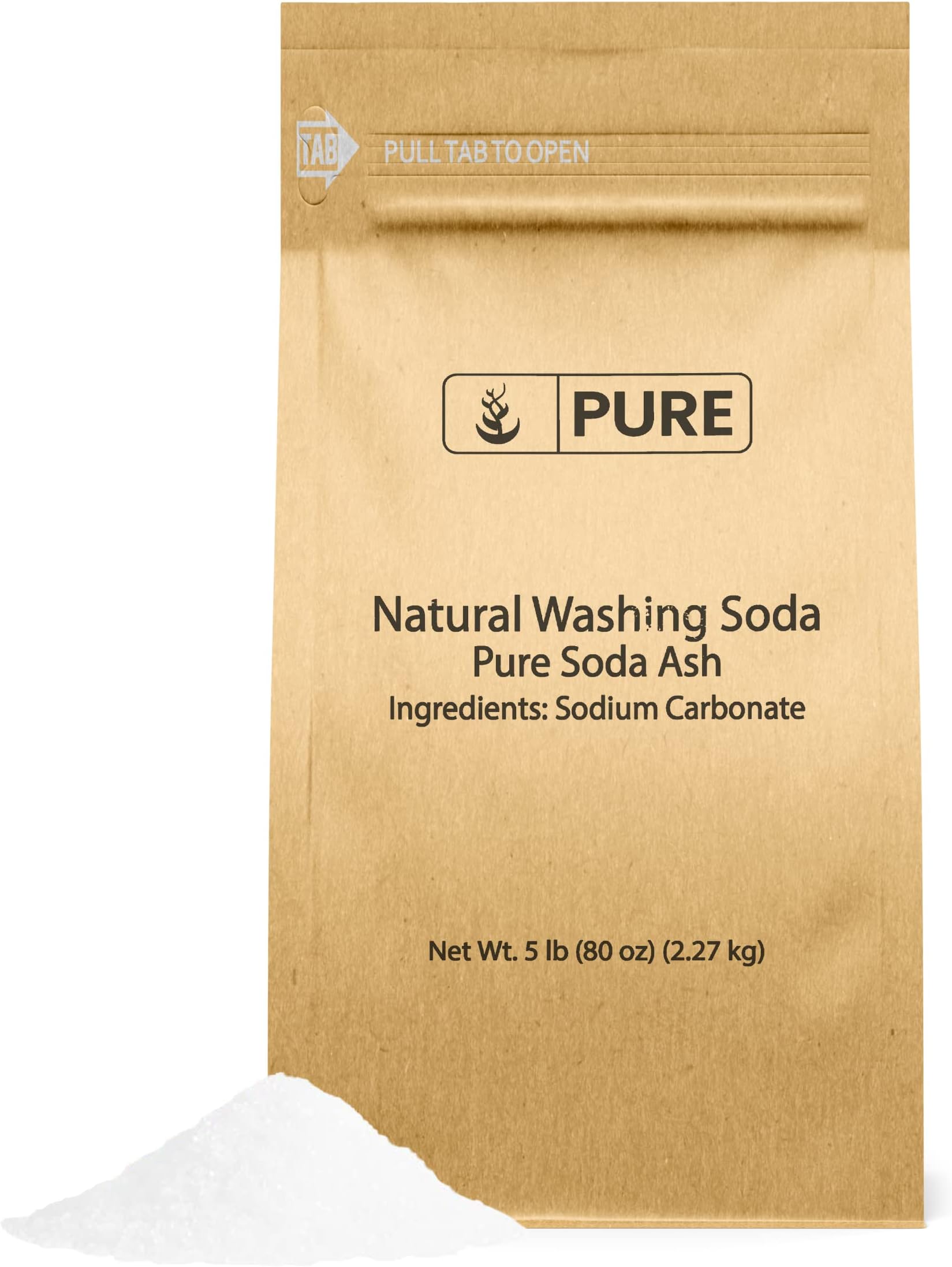 Amazon.com: PURE ORIGINAL INGREDIENTS Natural Washing Soda (5 lb ...