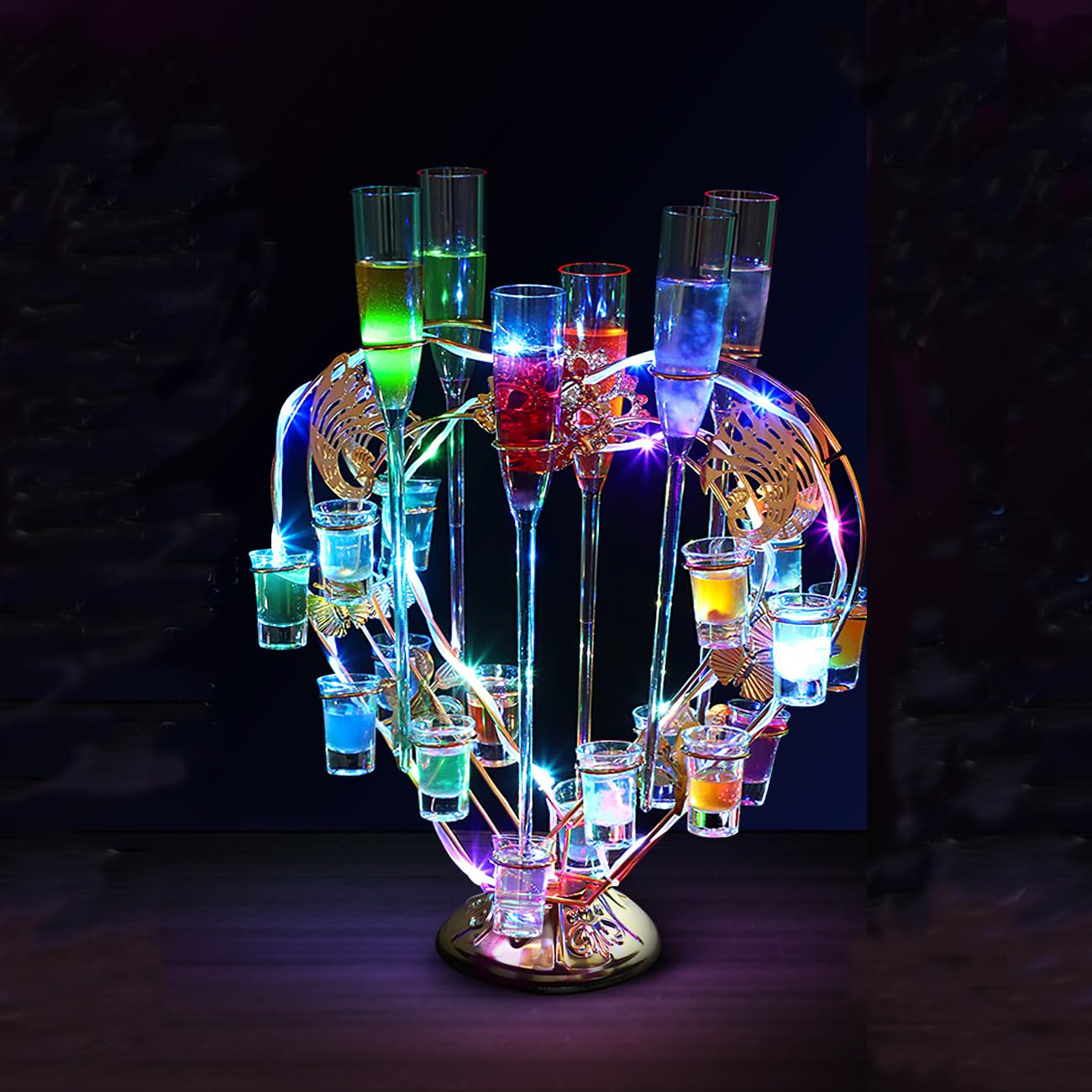 Snapklik.com : Buumin LED Champagne Wine Acrylic Cup Holder Eiffel ...