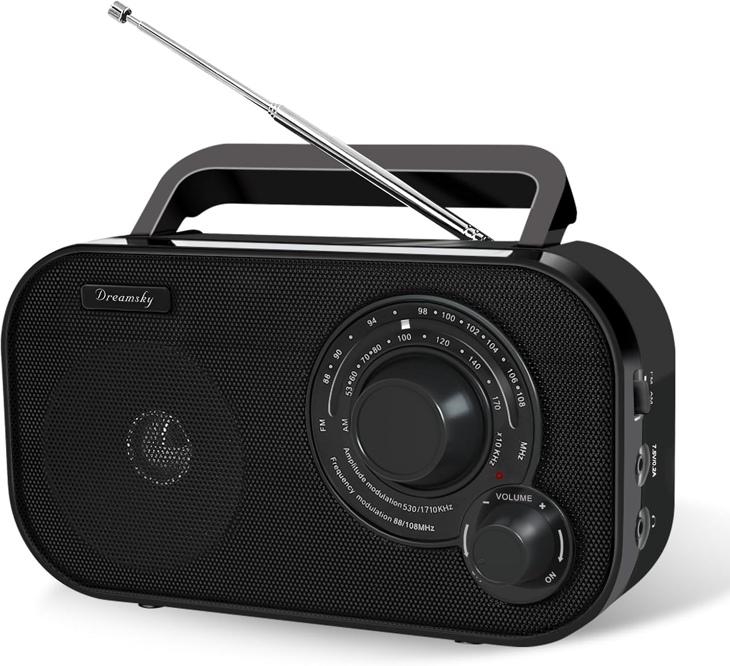 Amazon.com: DreamSky AM FM Portable Radio Plug in Wall or Battery ...