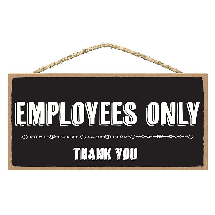 Buy SARAH JOY'S Employees Only Sign - Staff Only Sign - Sign Employees ...