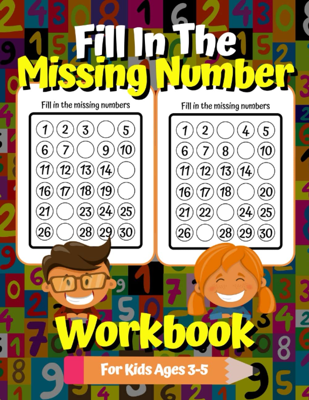 Amazon.com: Fill In The Missing Number Workbook For Kids Ages 3-5: 1 to ...