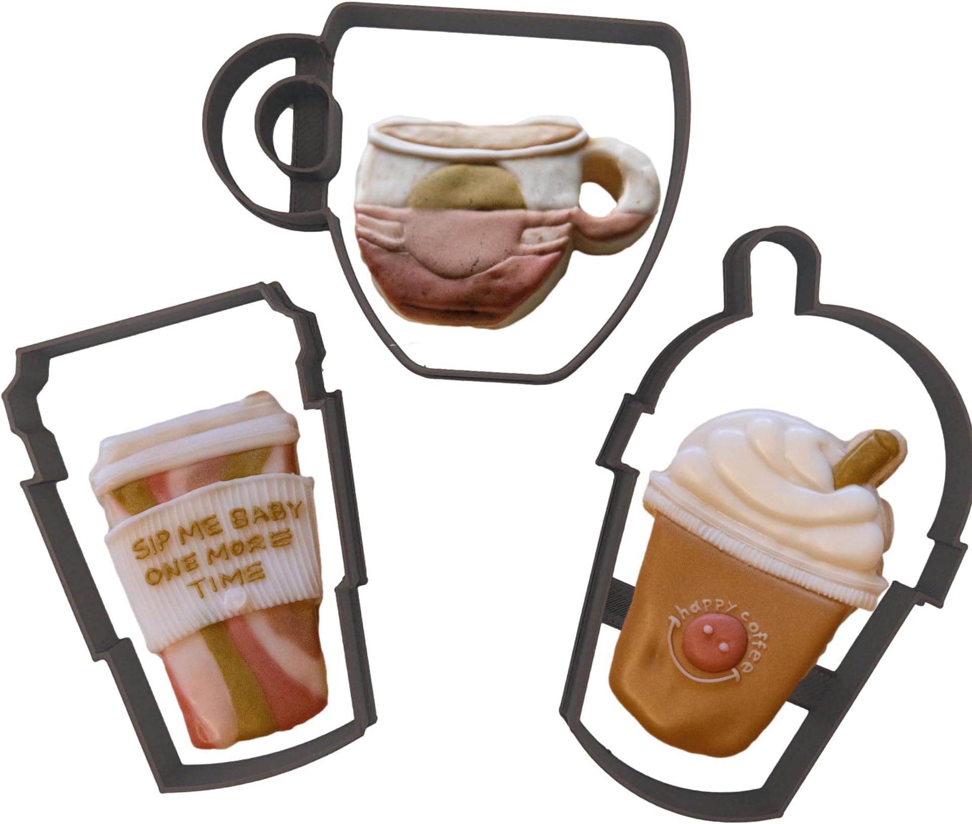 Amazon.com: LILIAO Latte Coffee Cup Cookie Cutter, 2.5 x 5.2 inch ...