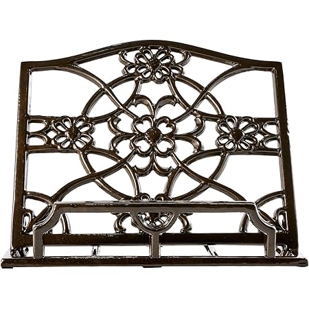Amazon.com: Vintage Cookbook Stand Cast Iron, Decorative Metal Cookbook ...