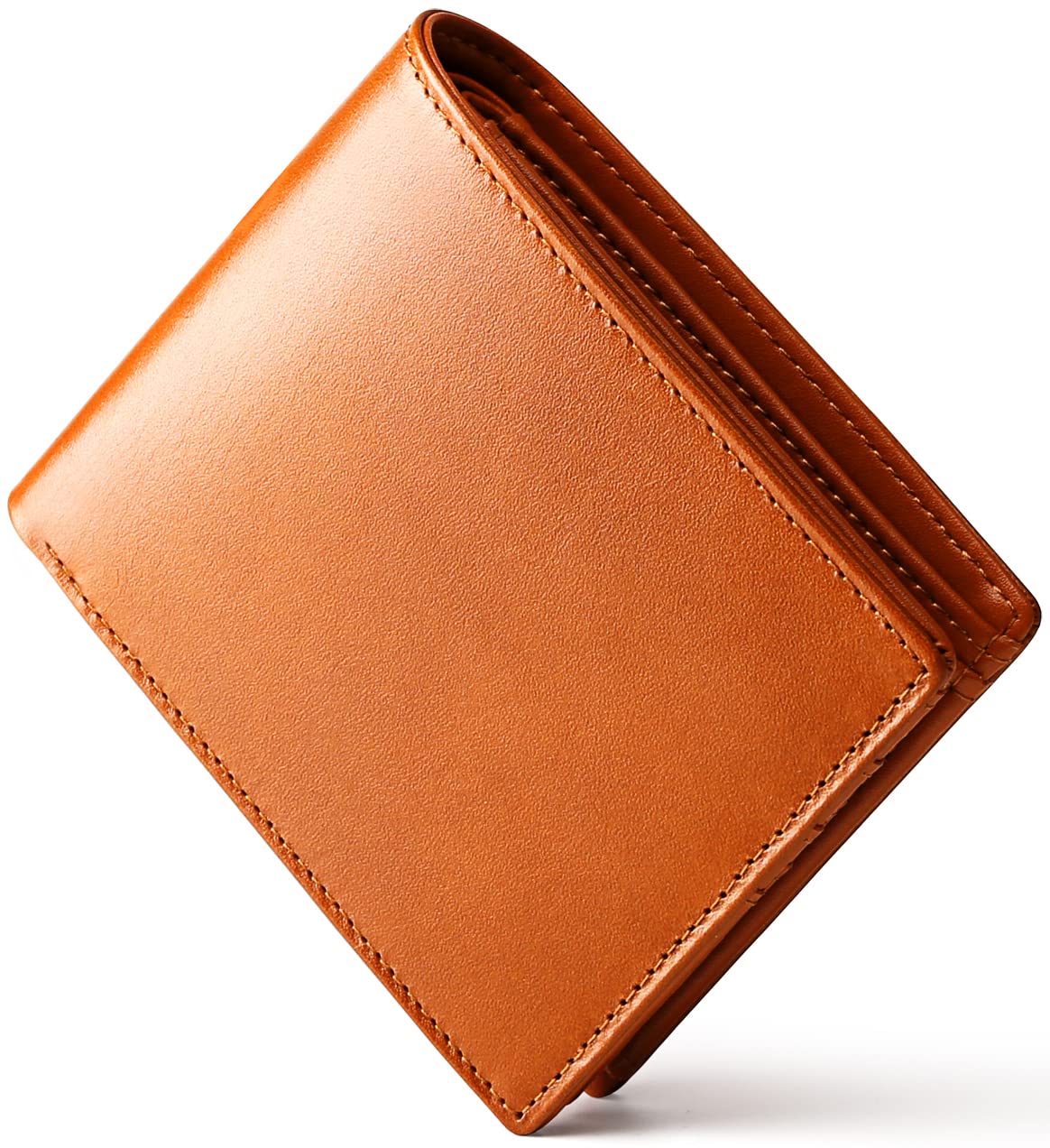 Amazon.co.jp: Men's Bi-Fold Wallet, Japanese Tochigi Leather, Bi-Fold ...