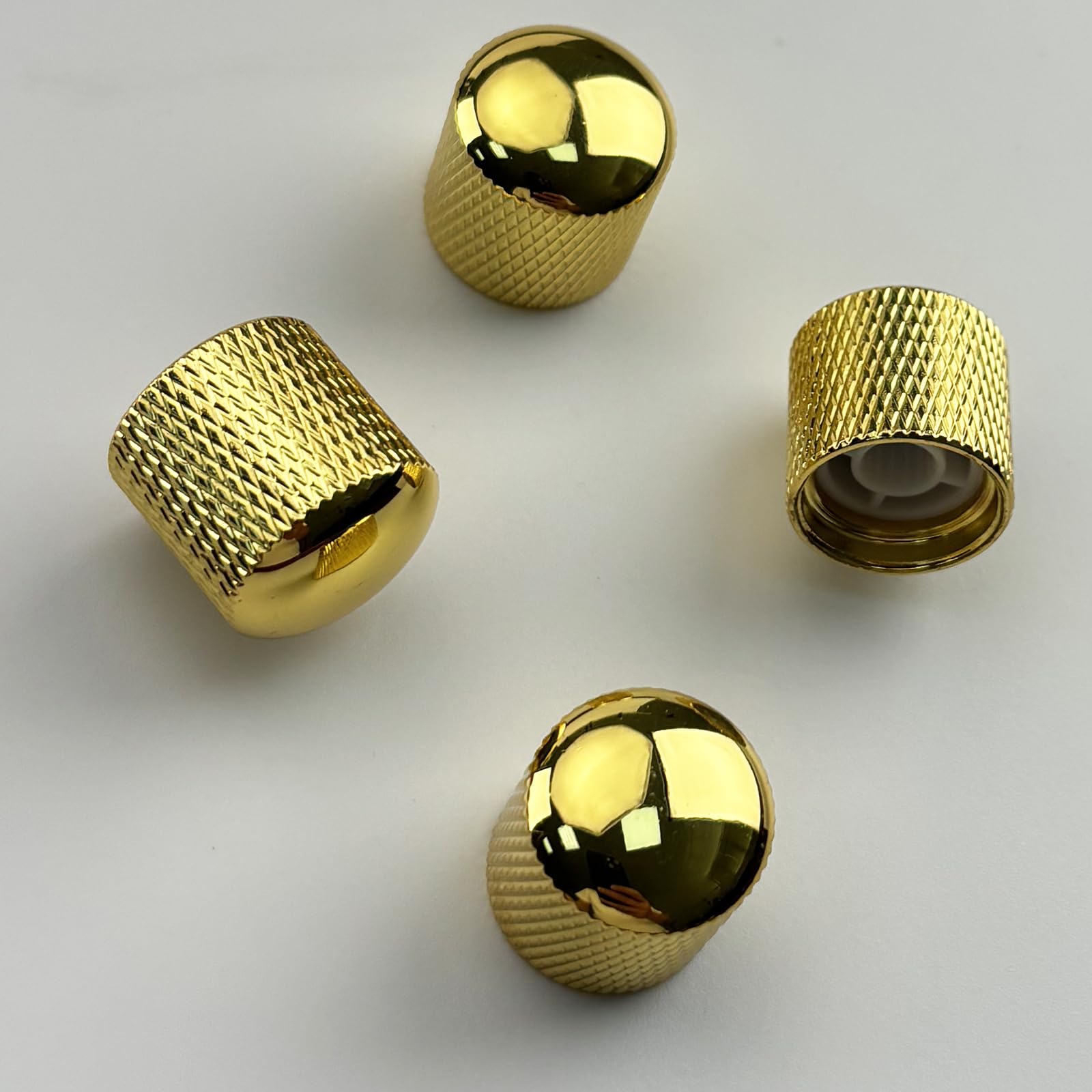 Amazon.com: OVSAL Vacuum Gold Electric Guitar Knobs Dome Metal Guitar ...
