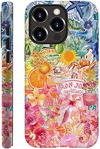 Amazon.com: Generic Compatible with for iPhone 14 Pro Max,Vintage Fruit Sea Life Collage Phone ...