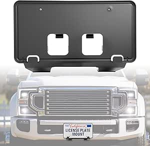 Amazon.com: TDEBSSY ABS Front License Plate Mount Compatible with Ford ...