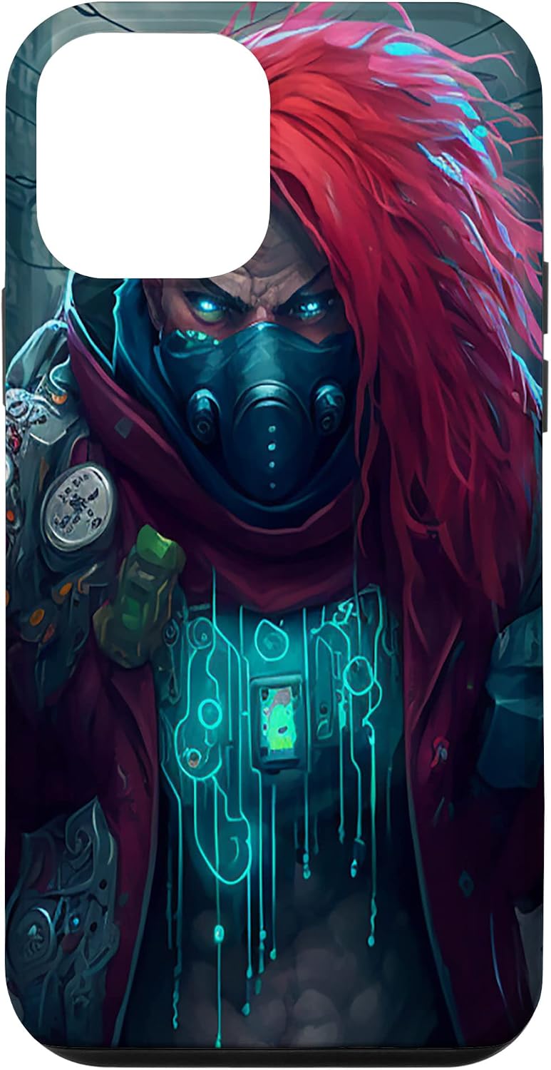 Amazon.com: iPhone 12 mini Red Haired Cyborg Cyberpunk Evil Villain ...