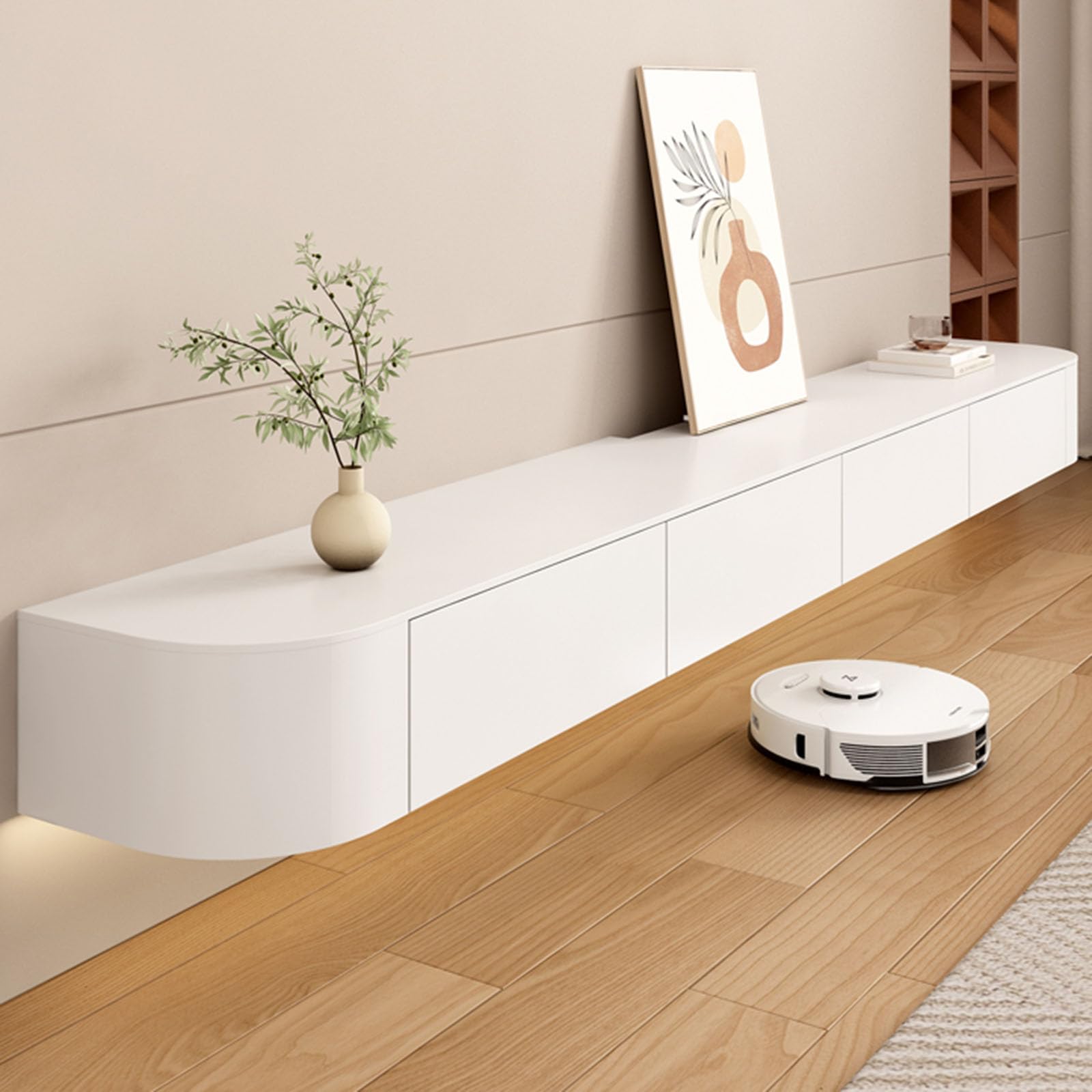 Amazon.com: MIMRTIMI Floating TV Stand Wall Mounted Floating Wall ...