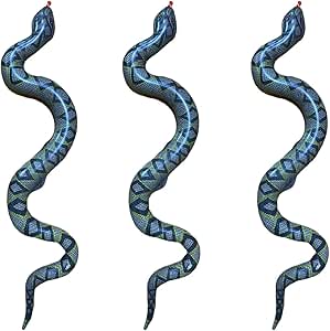 Amazon.com: Realistic Inflatable Snake, Lifelike Snake Joker Prank ...