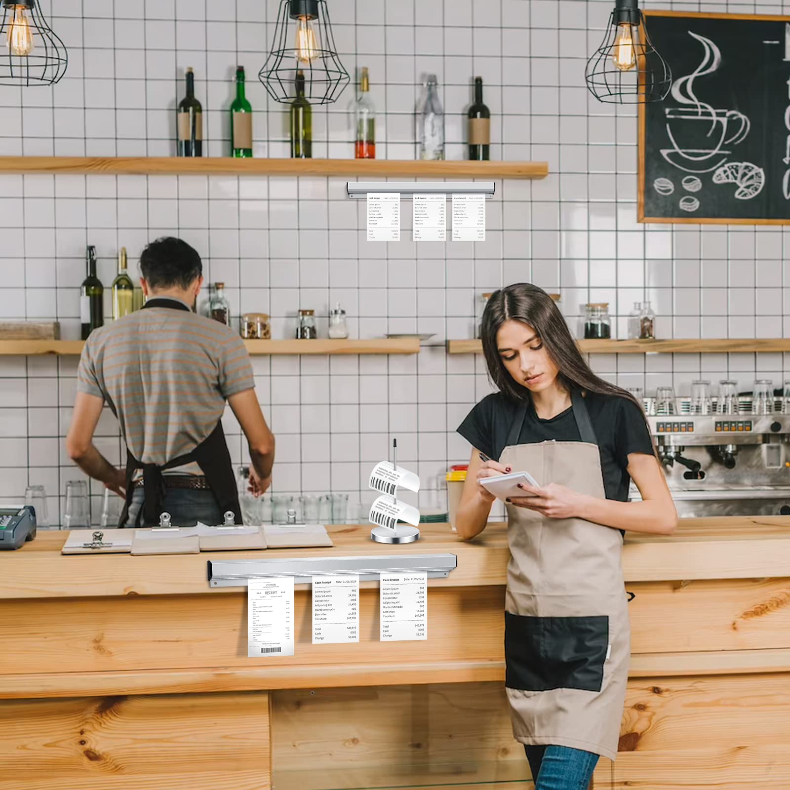 Snapklik.com : Ticket Rack Magnetic Note And Paper Holder Receipt ...