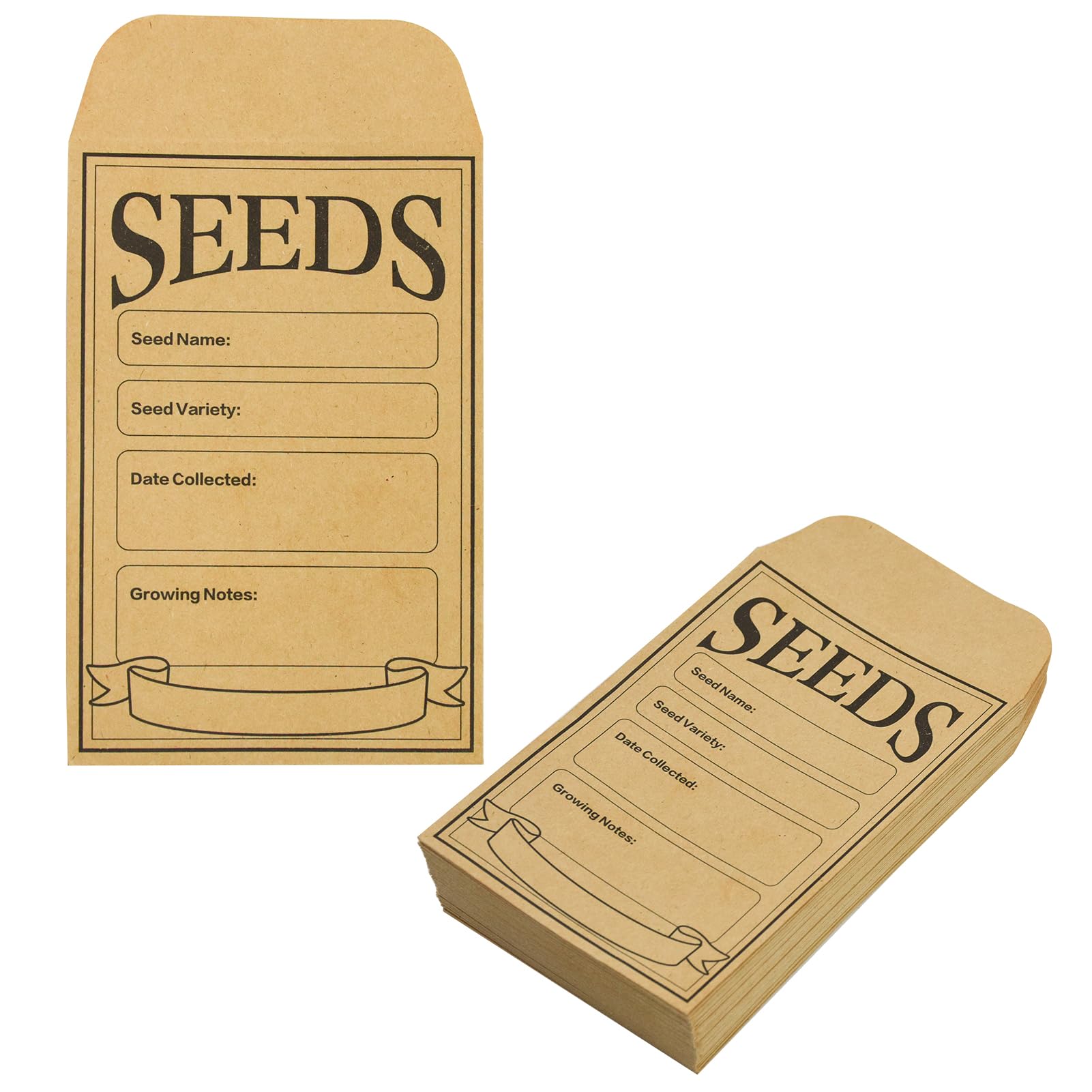 50PCS Seed Envelopes, 8*12cm/3.15*4.72inch Self-Adhesive Kraft Seed ...