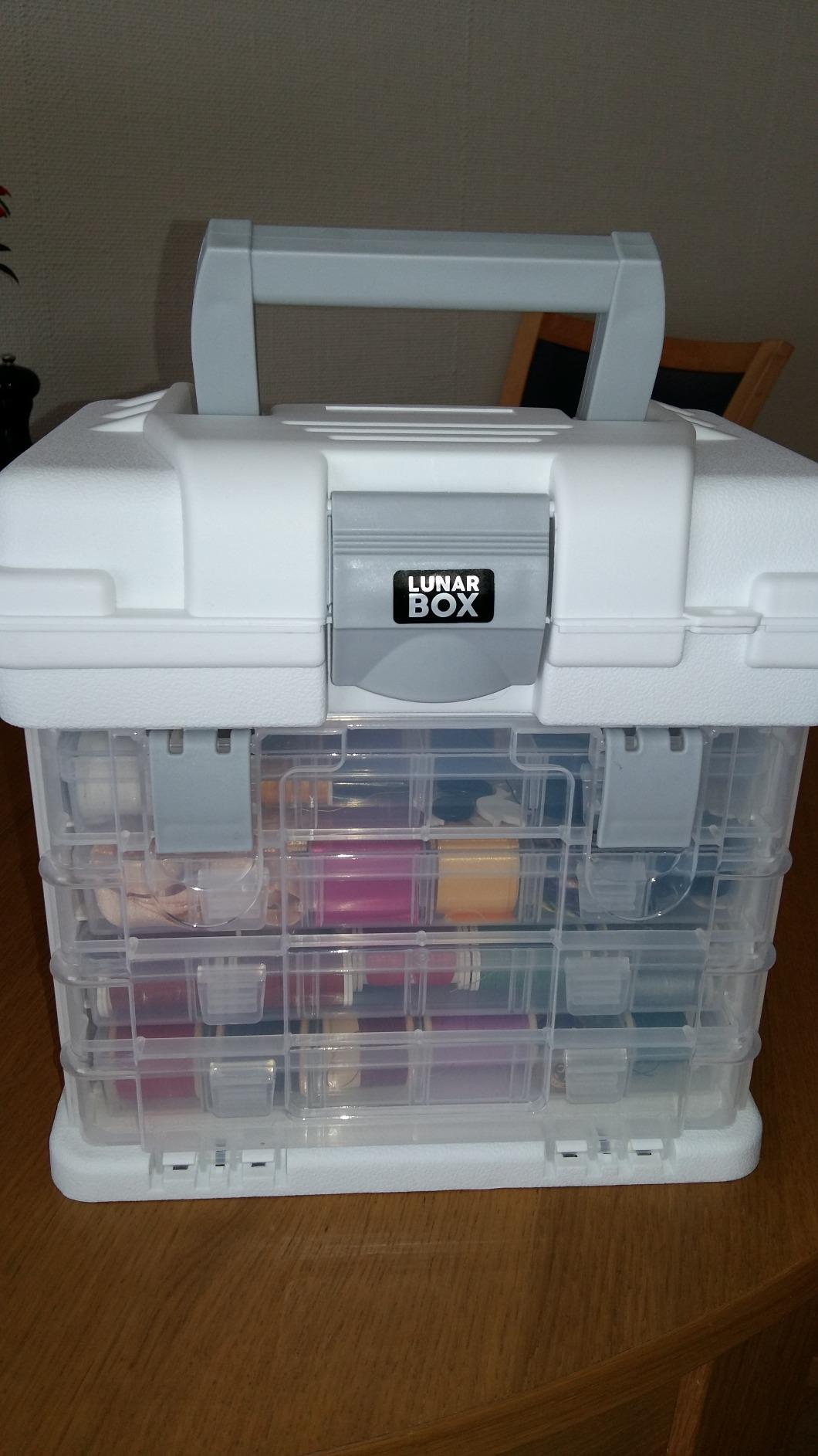 Lunar Box, Storage Carry Case With 5 compartmetns, 4 Adjustable Multi ...