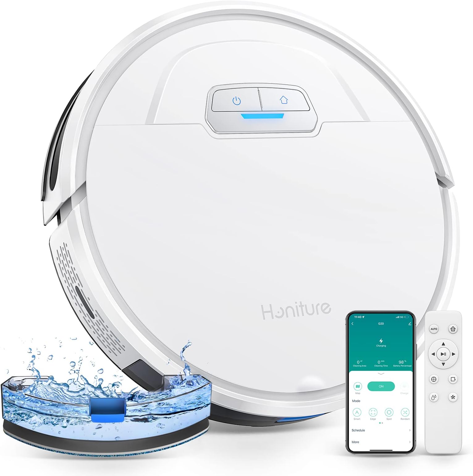 Amazon.com - ILIFE V9 Pro Robot Vacuum and Mop Combo, Self Emptying ...