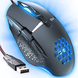 Amazon.com: C303 Wired Gaming Mouse, 12800 DPI Adjustable PC Gaming ...