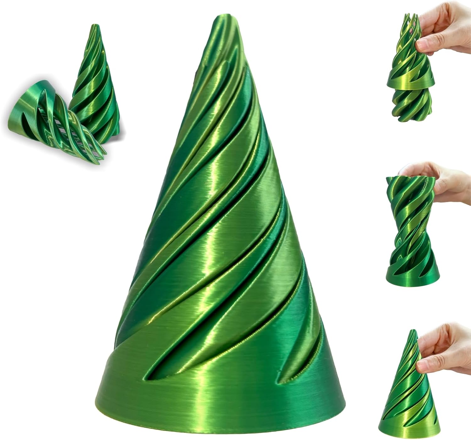 Amazon.com: Impossible Cone-3D Printed Spiral Cone Fidget Toy, Helix ...