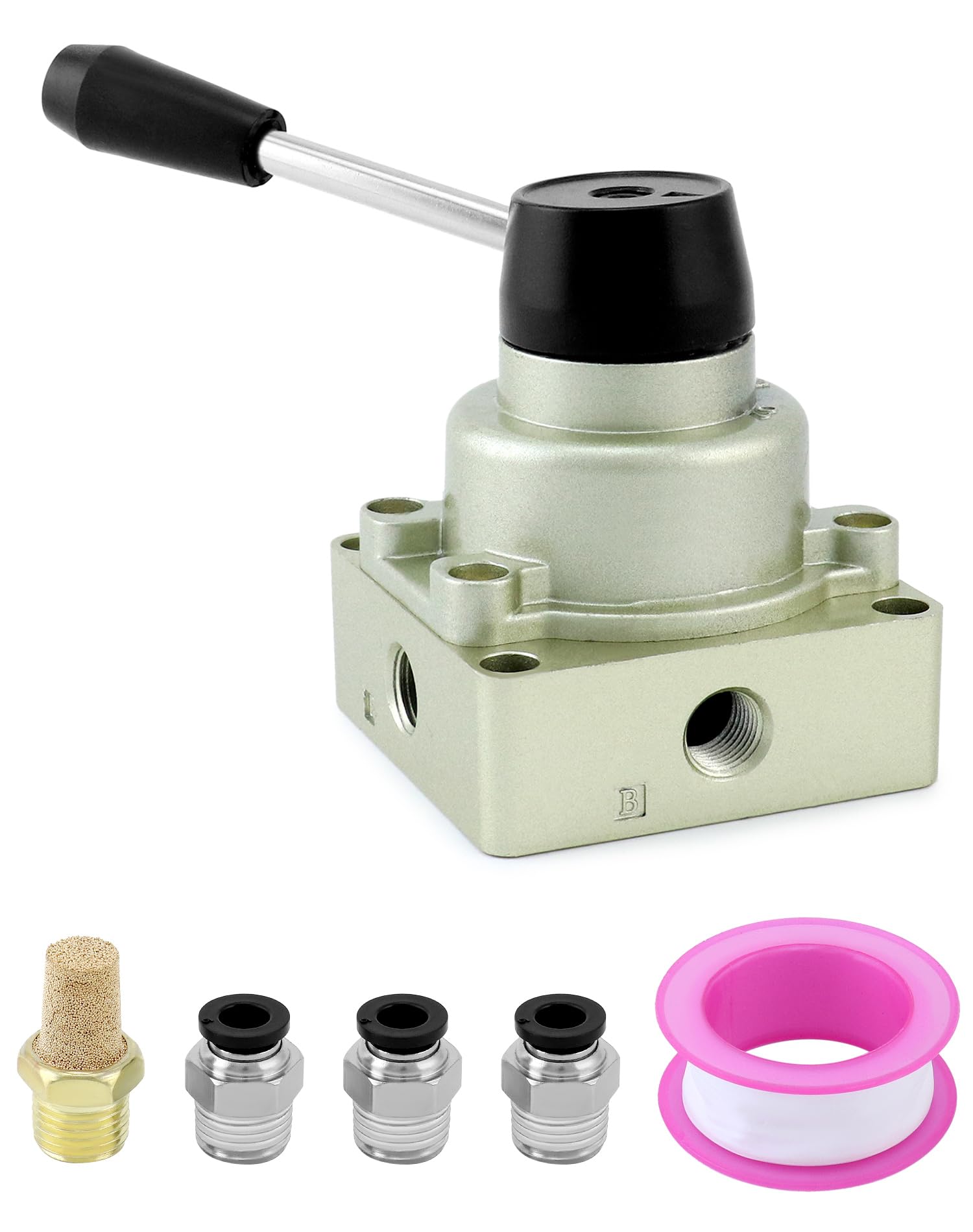 Qwork Hv 02 Rotary Lever Hand Valve 3 Position 4 | Desertcart INDIA