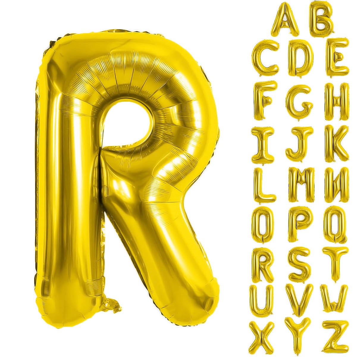 Amazon.com: Gold Letter R Balloons 40 Inch - Large Letter Balloon ...