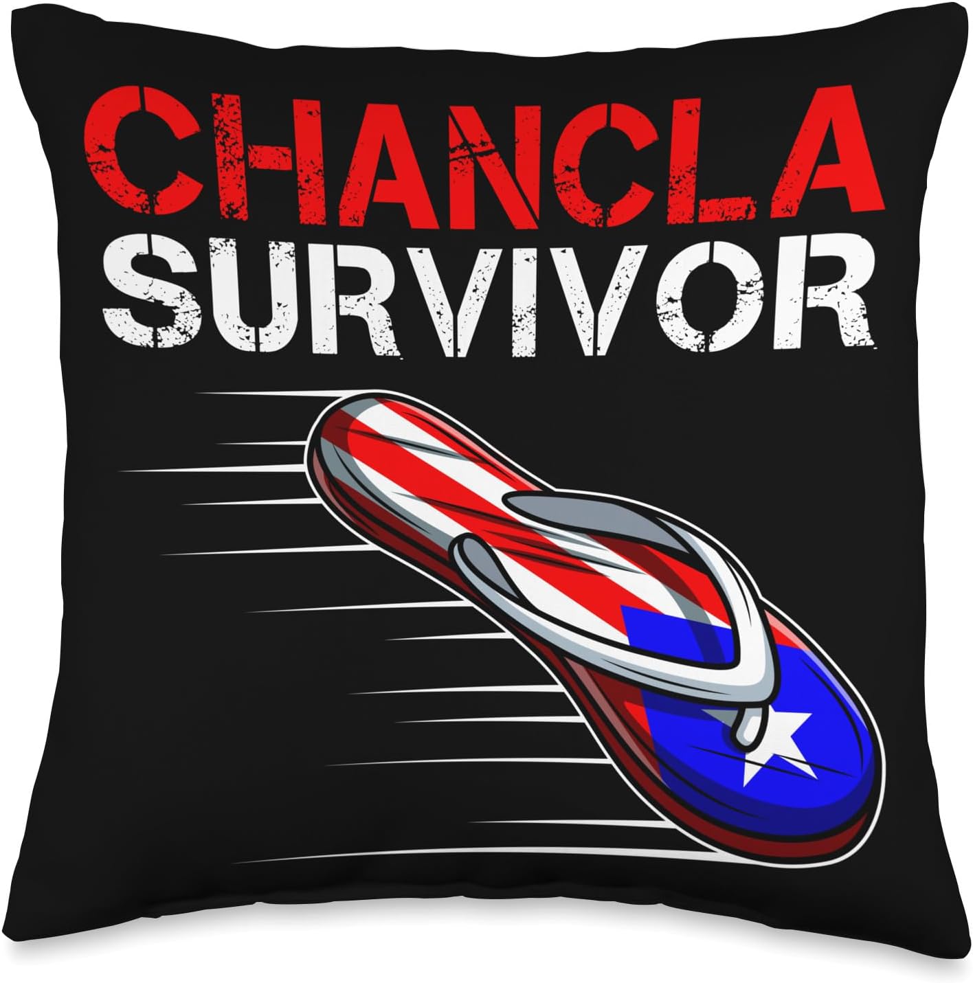 Amazon.com: Chancla Survivor Puerto Rico Spanish Flag Fun Gift Rico ...