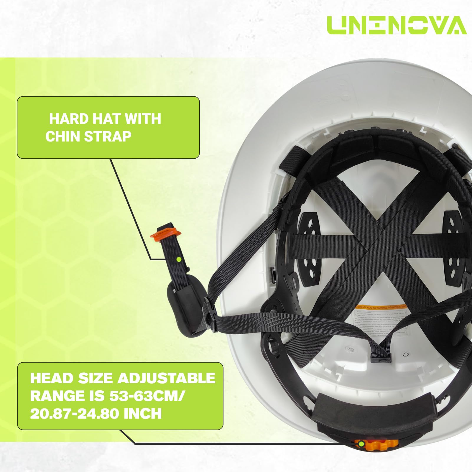 Snapklik.com : UNINOVA Full Brim Hard Hat Vented Construction Helmet ...