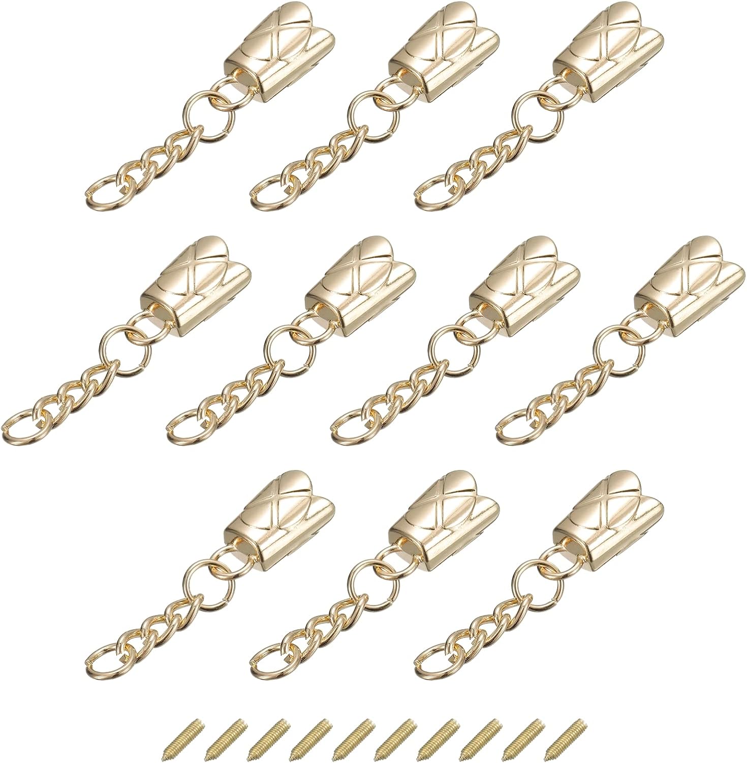 Amazon.com: uxcell Tassel Cord End Cap with Screw, 24Pcs 0.51"/13mm ...