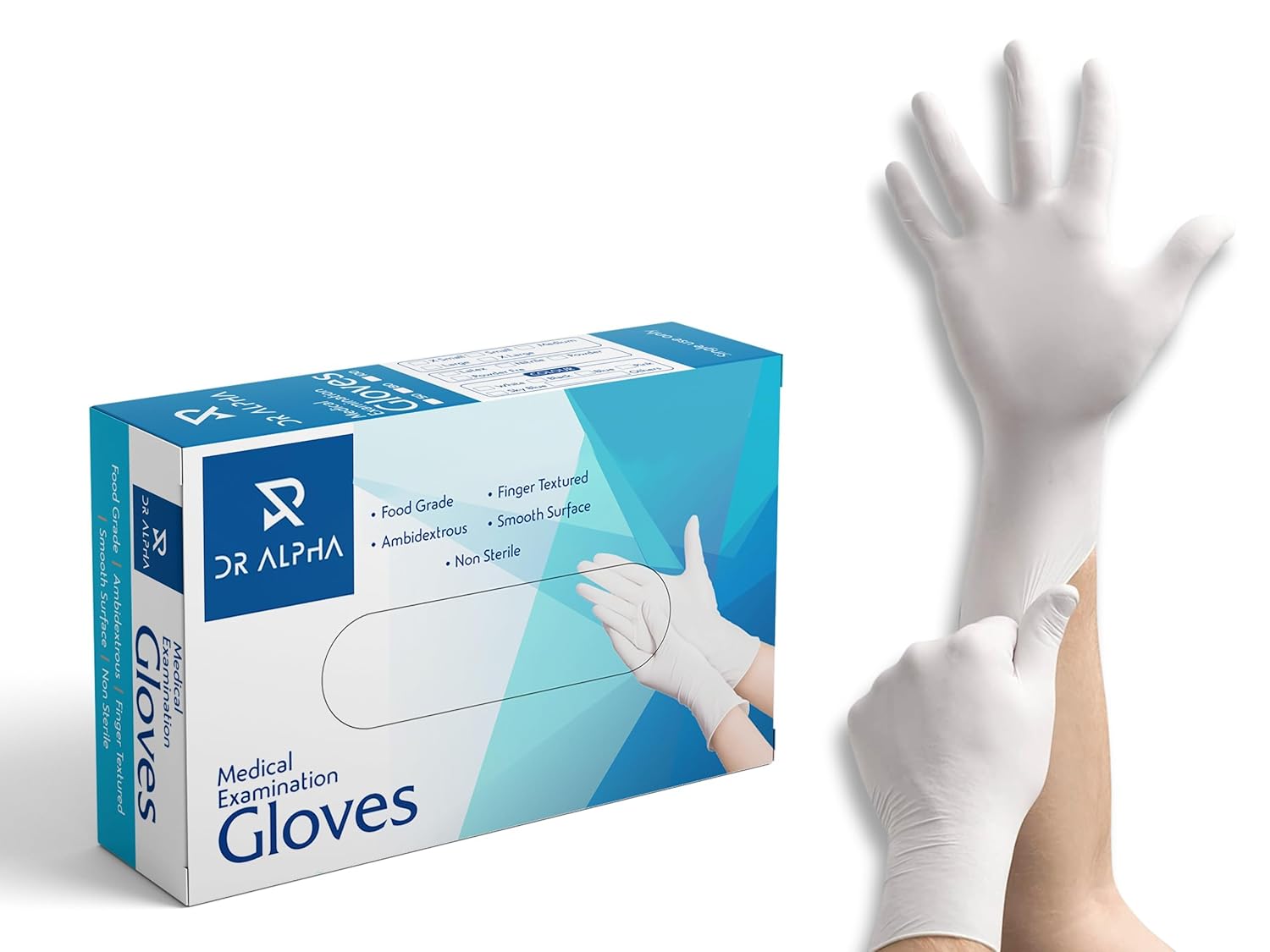 Dr Alpha Latex Surgical Gloves, Latex Medical Examination Disposable ...