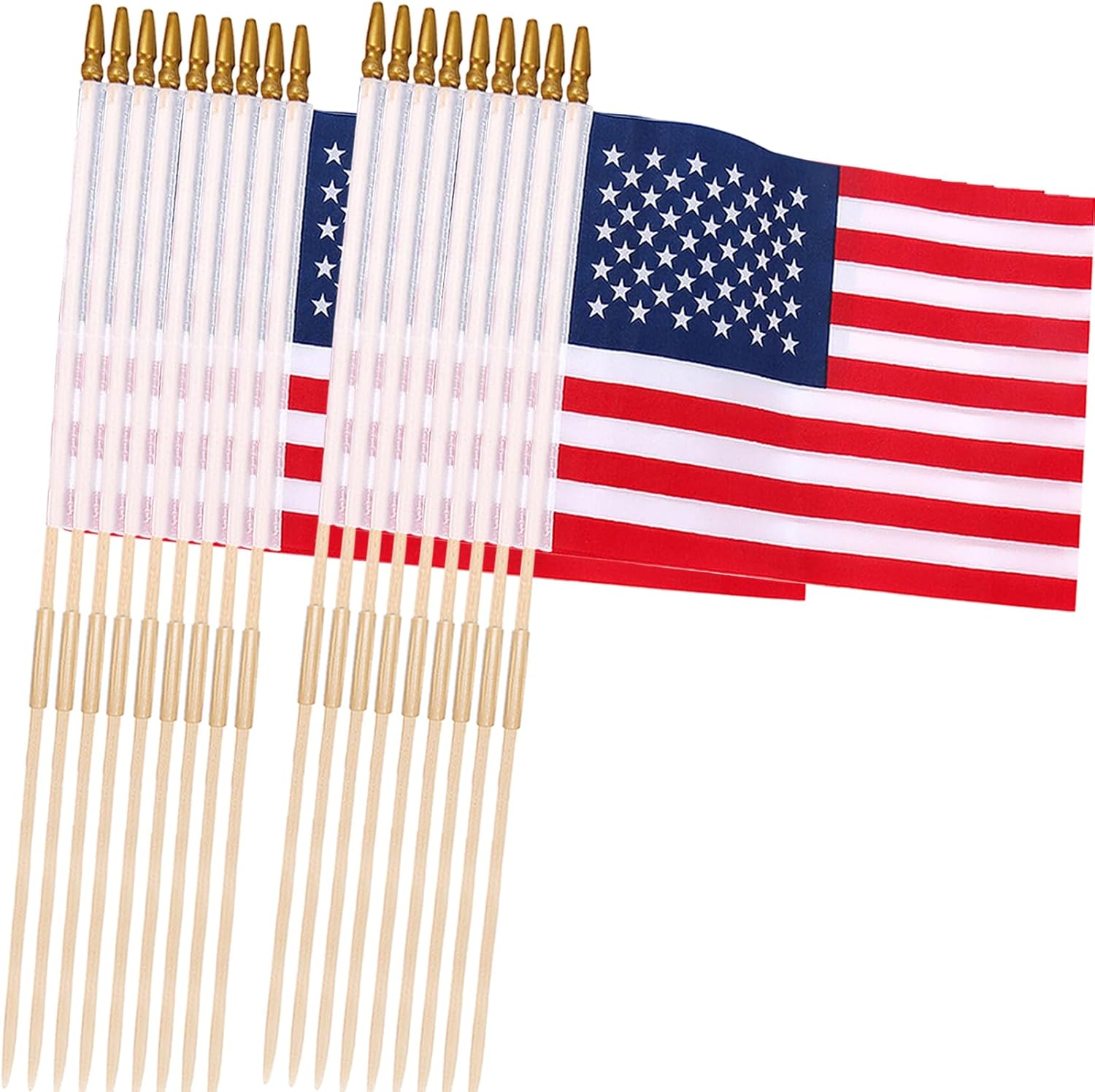 Amazon.com : 24 Pack 12x18 Inch American Flags For outside, USA Flags ...