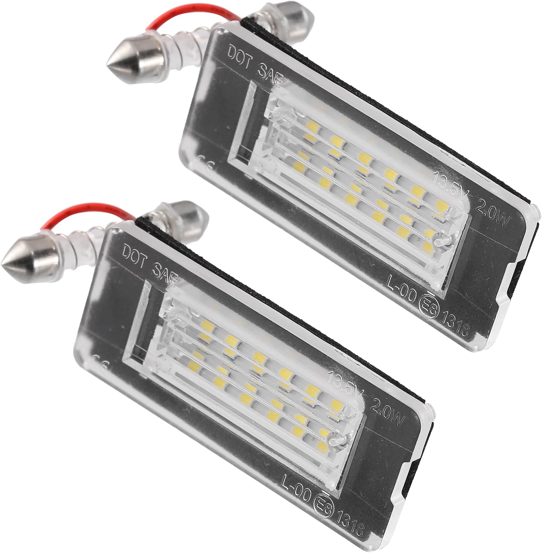 Amazon.com: AUTOXBERT 2PCS LED License Plate Light Lamp for Mini Cooper ...