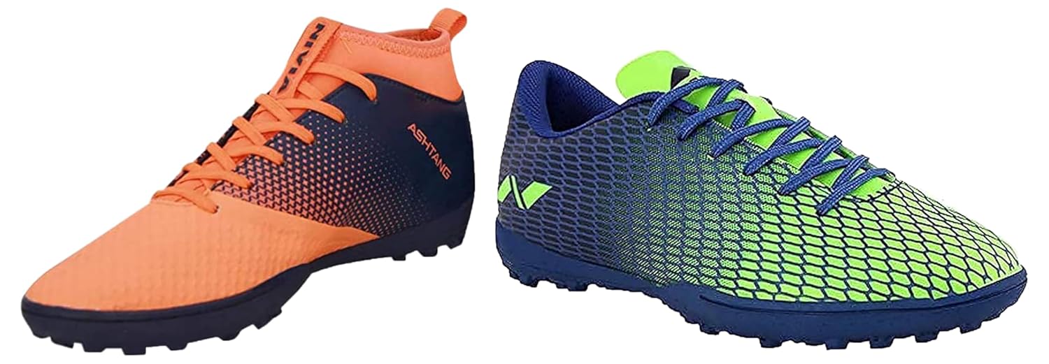 Nivia Ashtang Futsal Shoes for Turf Ground for Mens (F. Orange) UK-9 ...